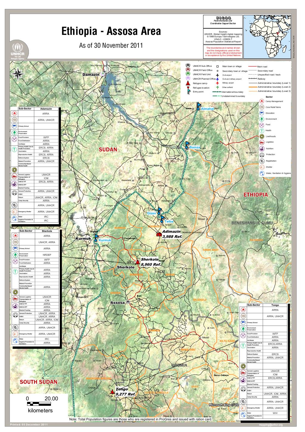 Document - Ethiopia - Assosa Area - 30 November 2011