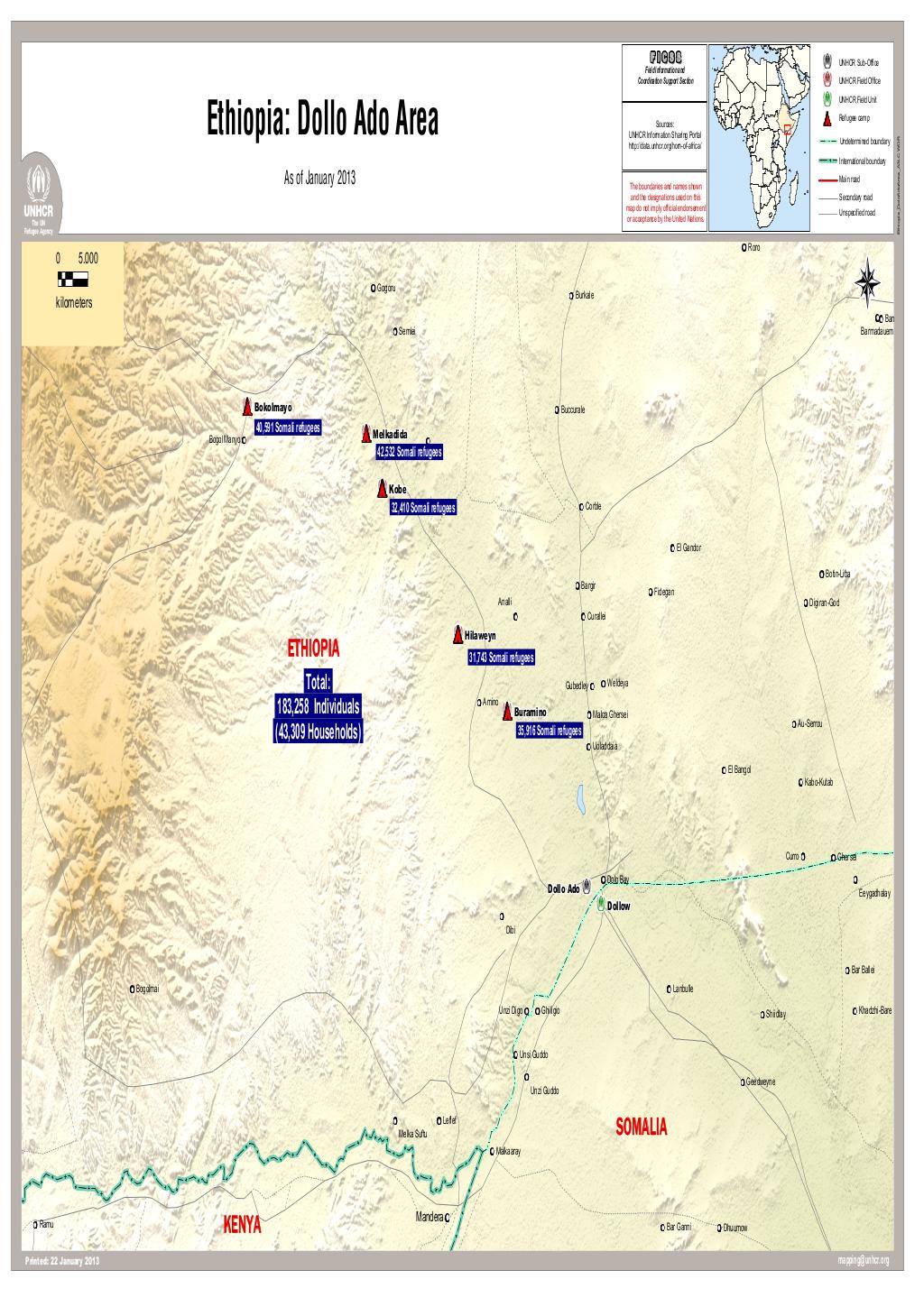Document - Ethiopia, Dollo Ado Area - January 2013