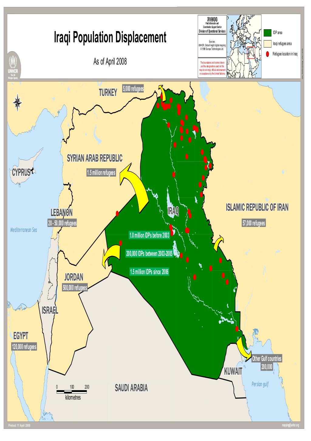 Document - Iraqi Population Displacement - April 2008