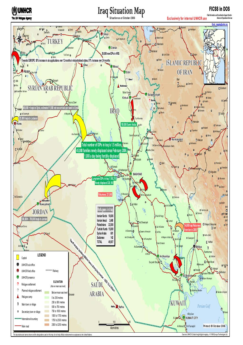 Document - Iraq Situation Map - October 2006 | Internal use