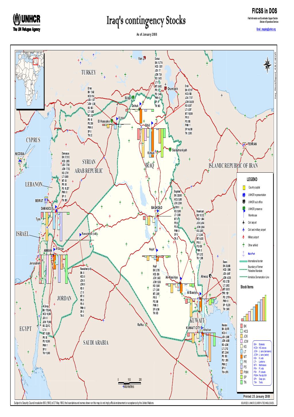Document - Iraq's contigency Stocks - January 2008