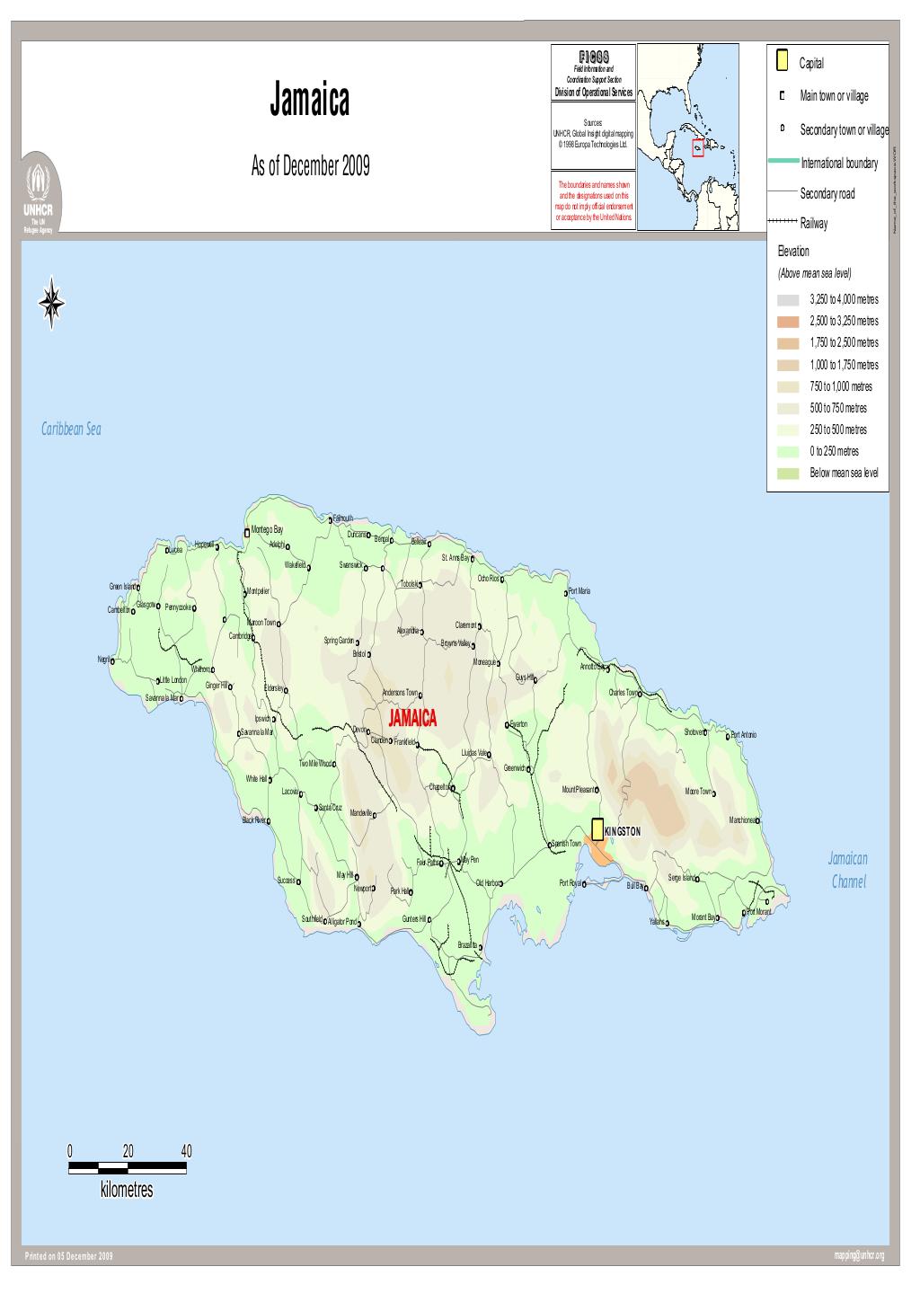 Jamaican Political Map