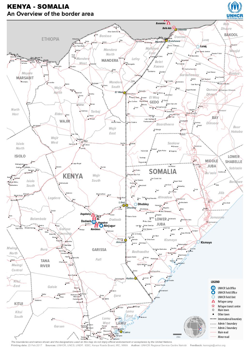 Document - Kenya - Somalia border - February 2017
