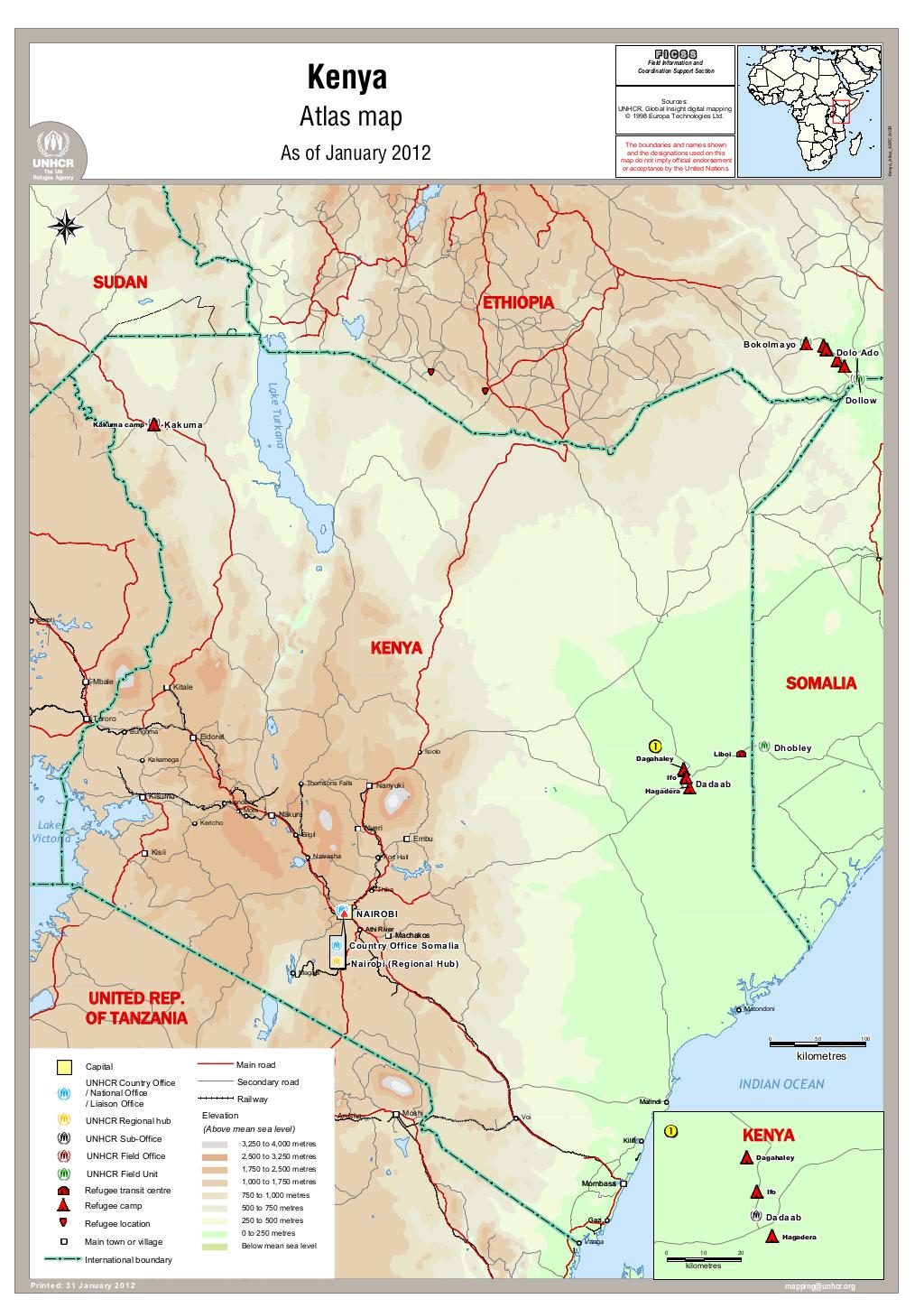 Document - Kenya - Atlas Map - January 2012