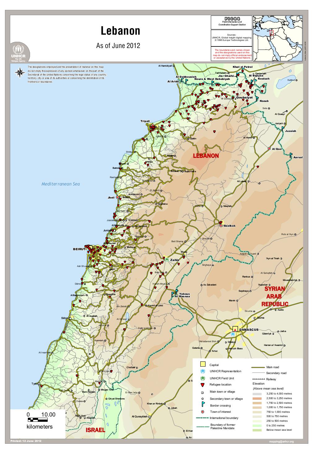 Document - Lebanon - June 2012