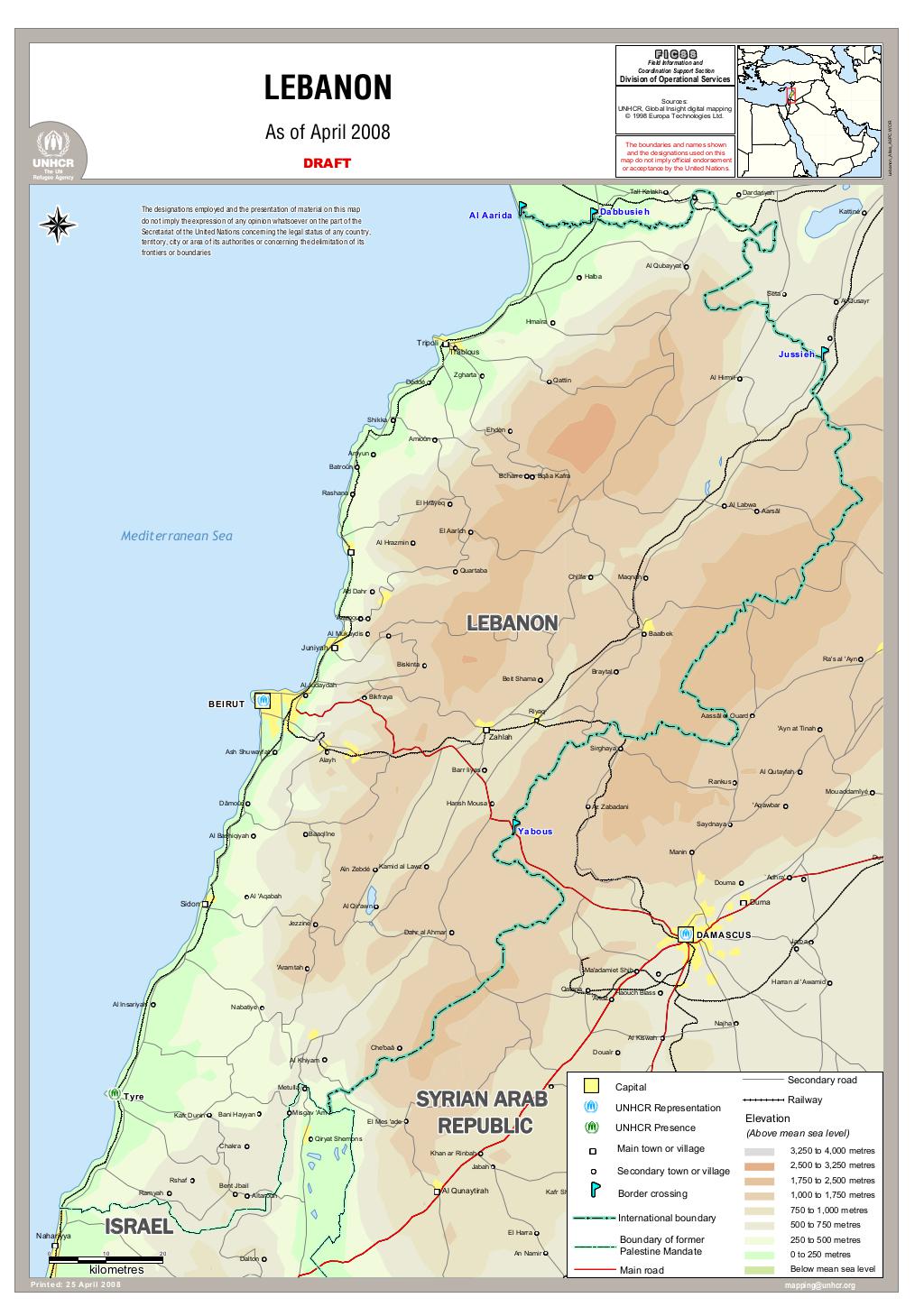 Document - Lebanon - April 2008