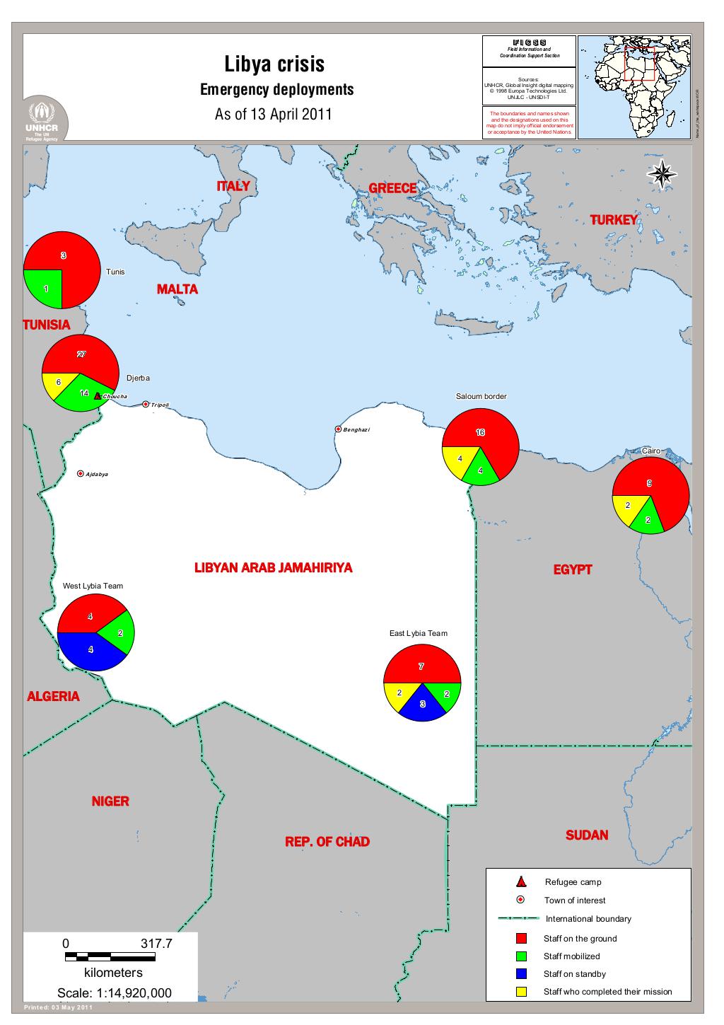 Document - Libya crisis - Emergency deployments - 13 April 2011