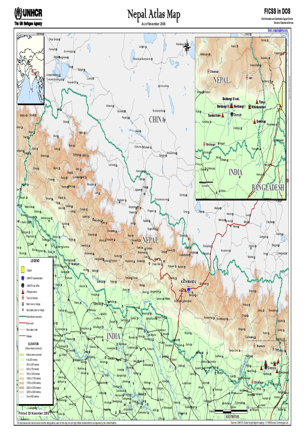 Document - Nepal Atlas Map - November 2006