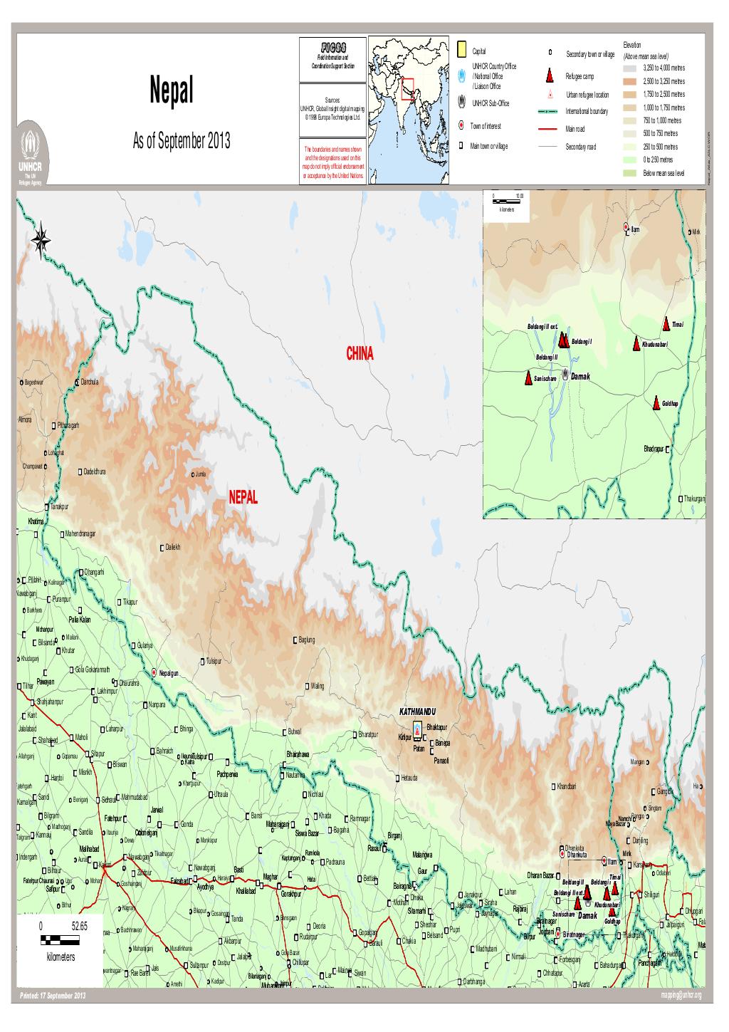 Document - Nepal - As of September 2013