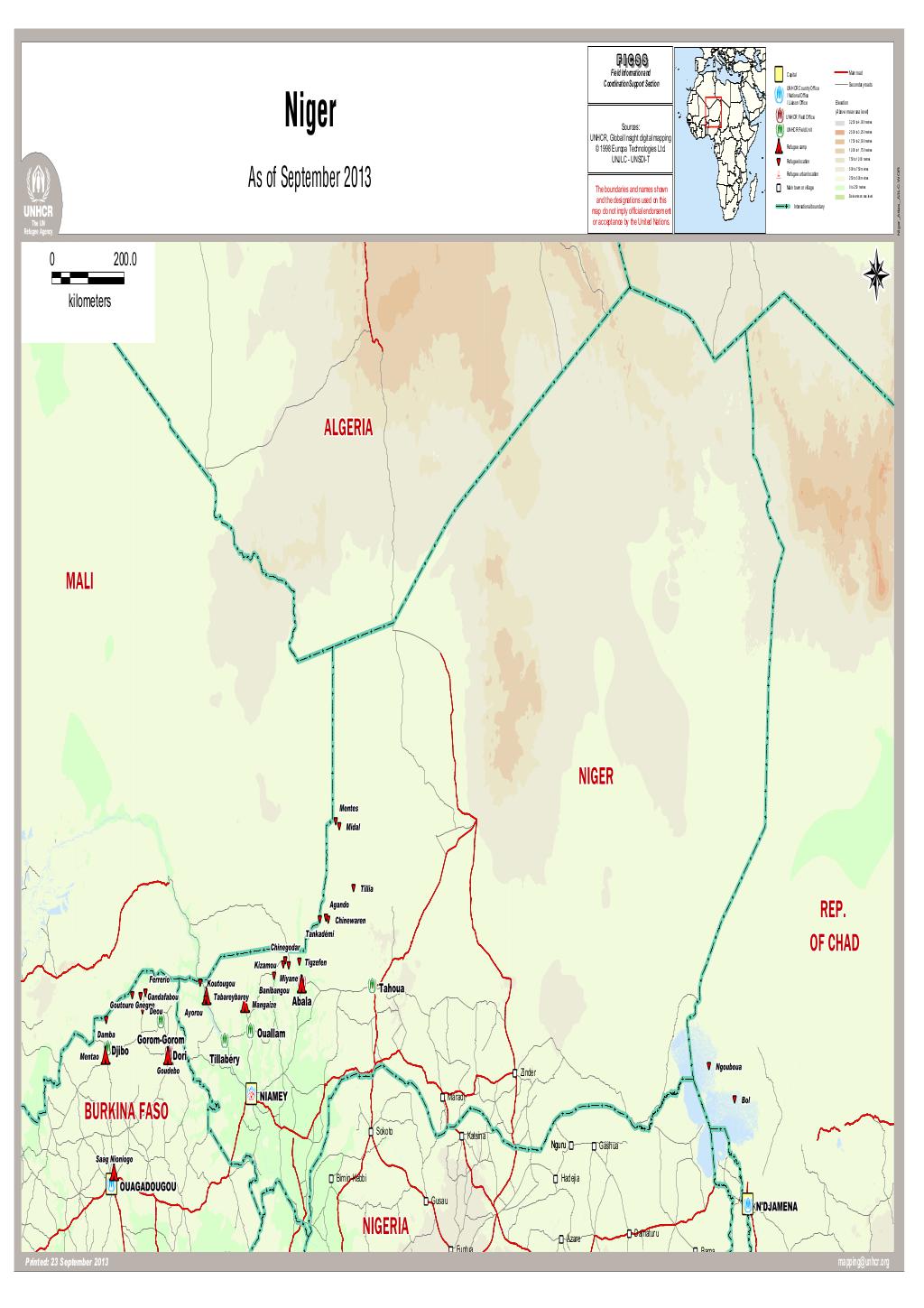Document - Niger - As of September 2013