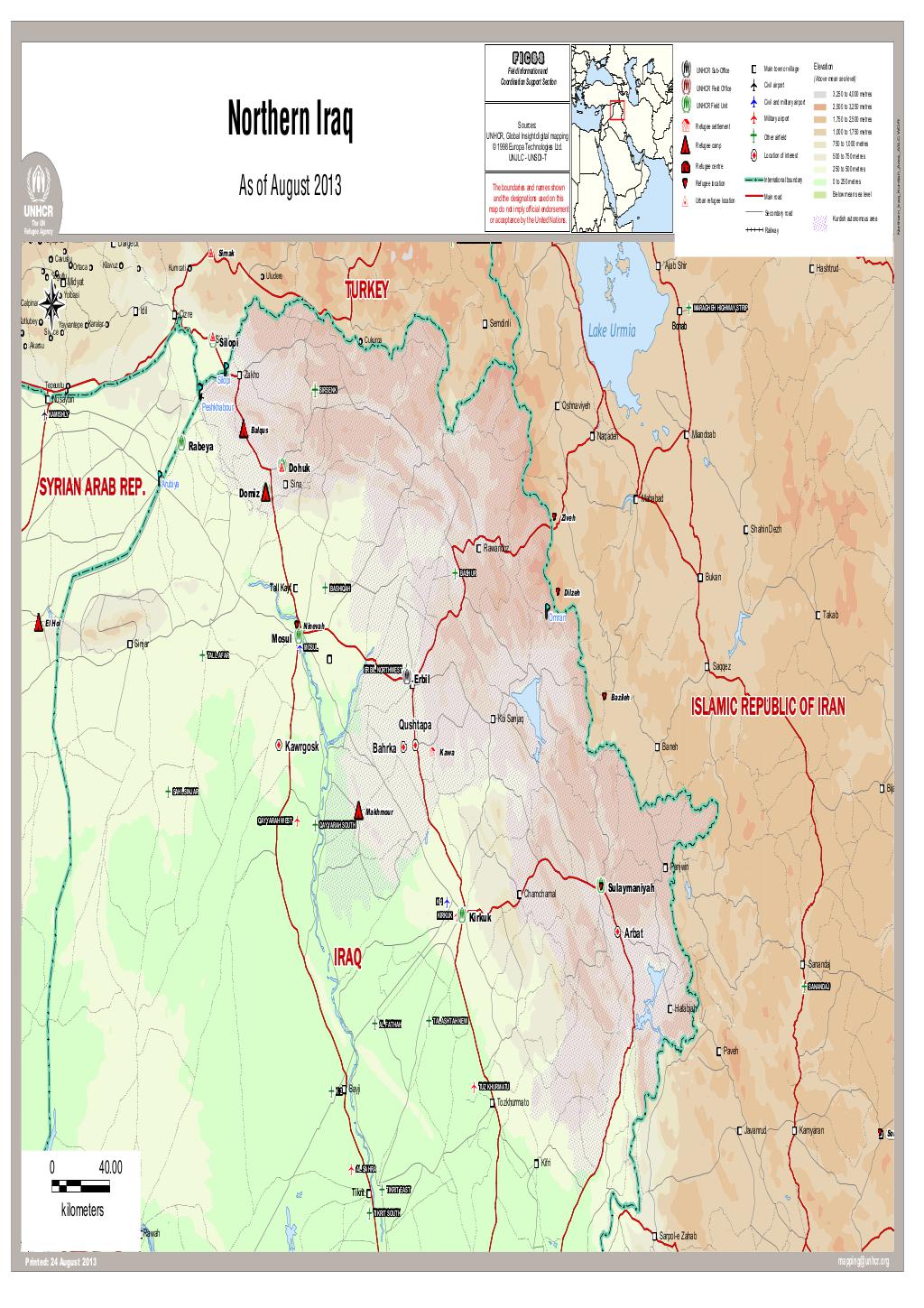 Document - Northern Iraq - August 2013