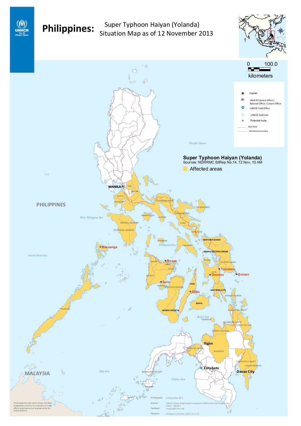 Document - Philippines - Super Typhoon Haiyan - Situation Map - 12 ...