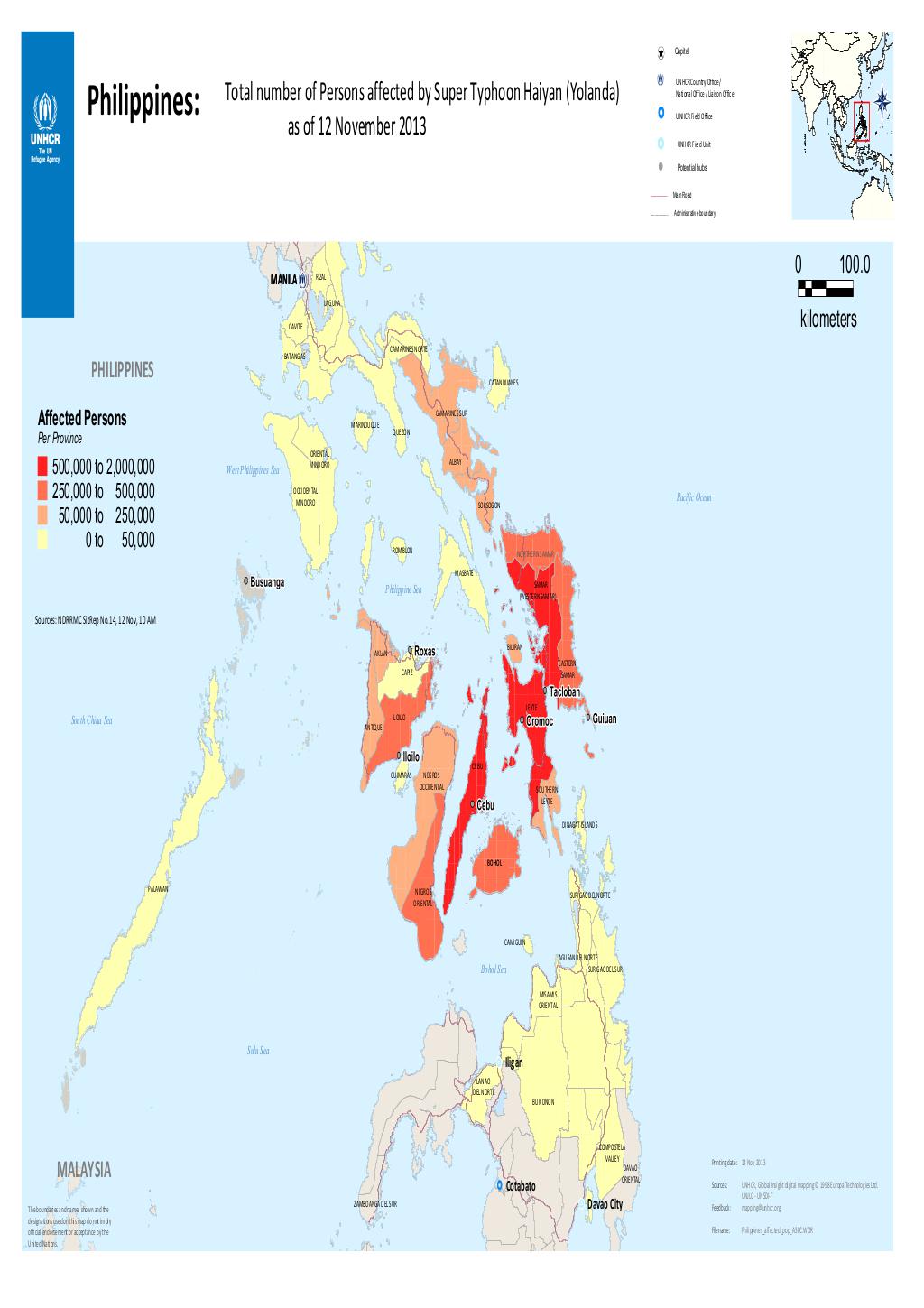 Document - Philippines - Total number of Persons affected by Typhoon ...