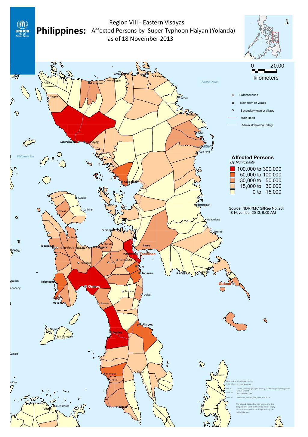 Document - Philippines - Region VIII - Affected Persons by Typhoon ...