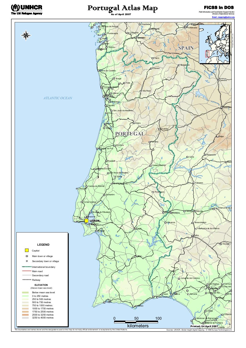 Document - Portugal Atlas Map - April 2007