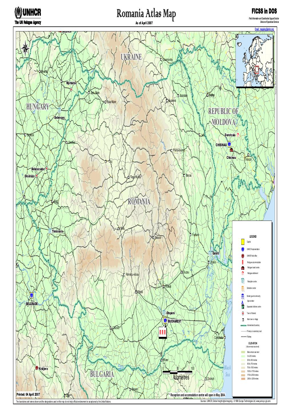 Document - Romania Atlas Map - April 2007