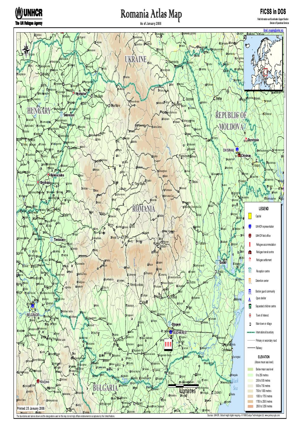 Document - Romania Atlas Map - January 2008