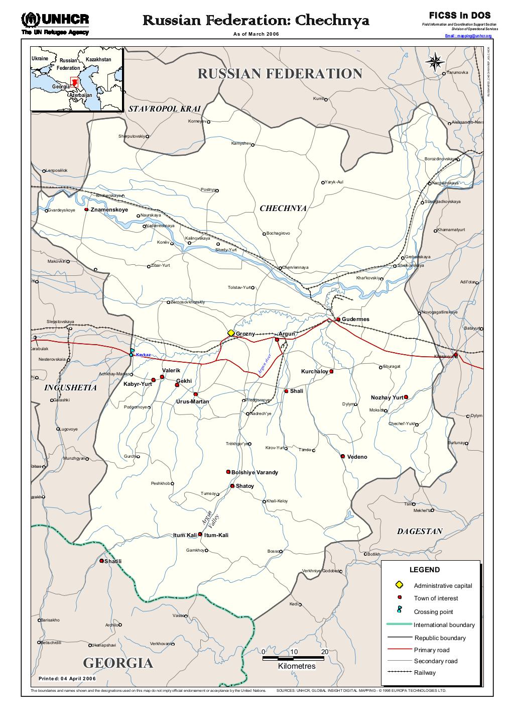 Document - Russian Federation: Chechnya - March 2006