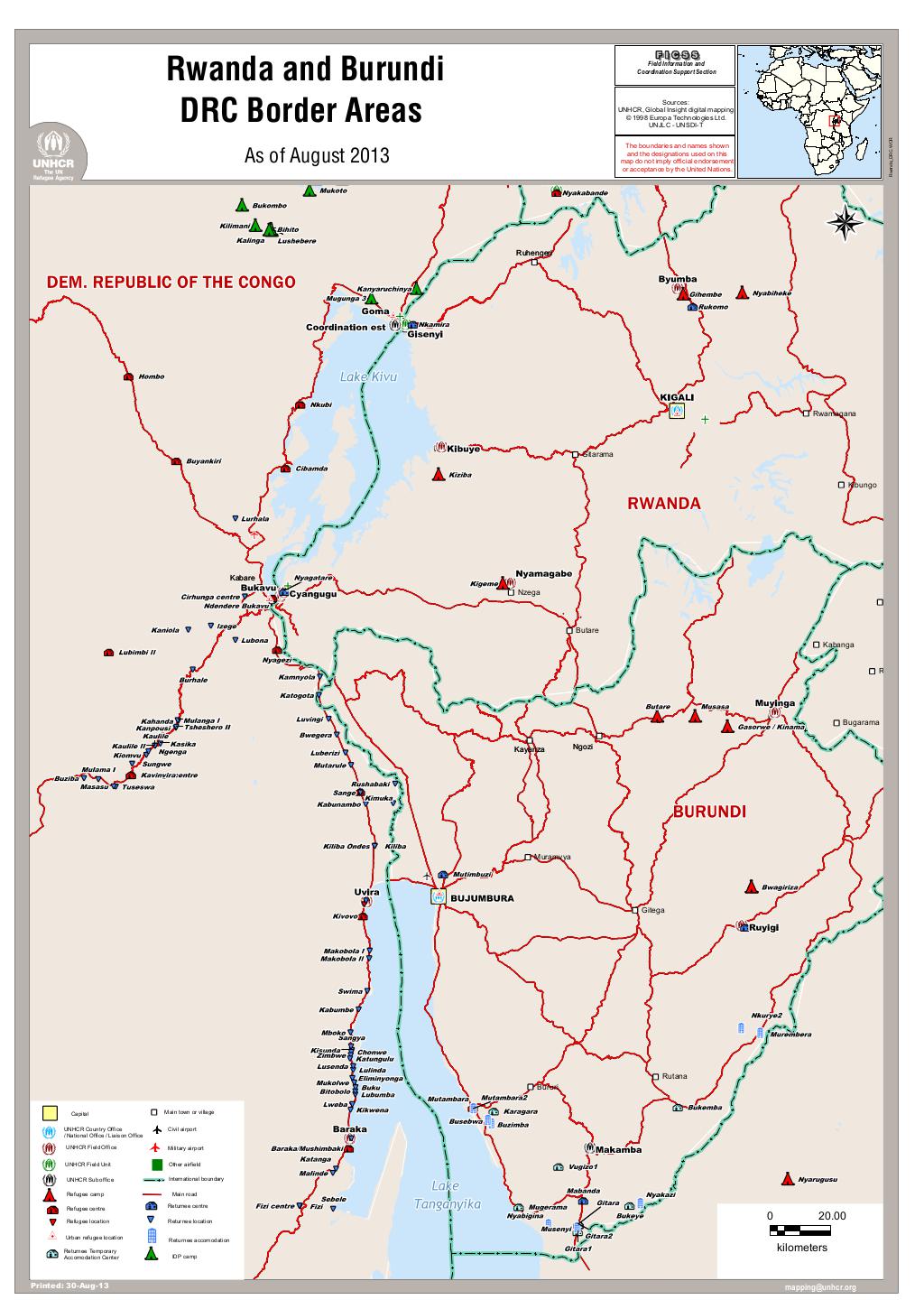 Document - Rwanda and Burundi - DRC border Areas - August 2013