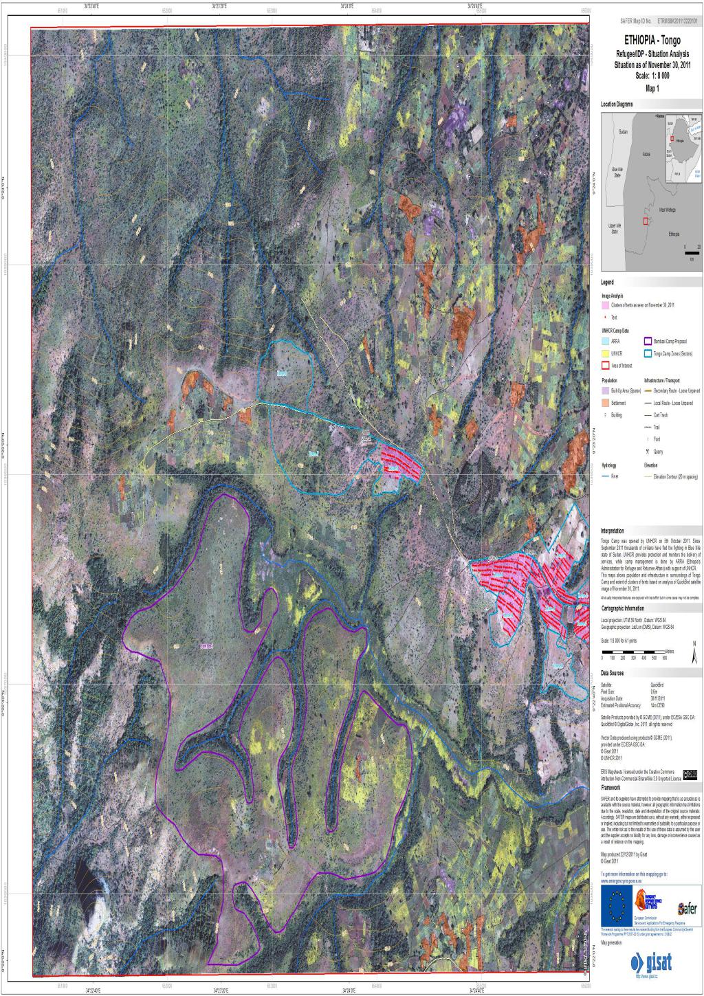 Document - Ethiopia - Tongo Refugee/IDP Map 1 - Situation Analysis ...