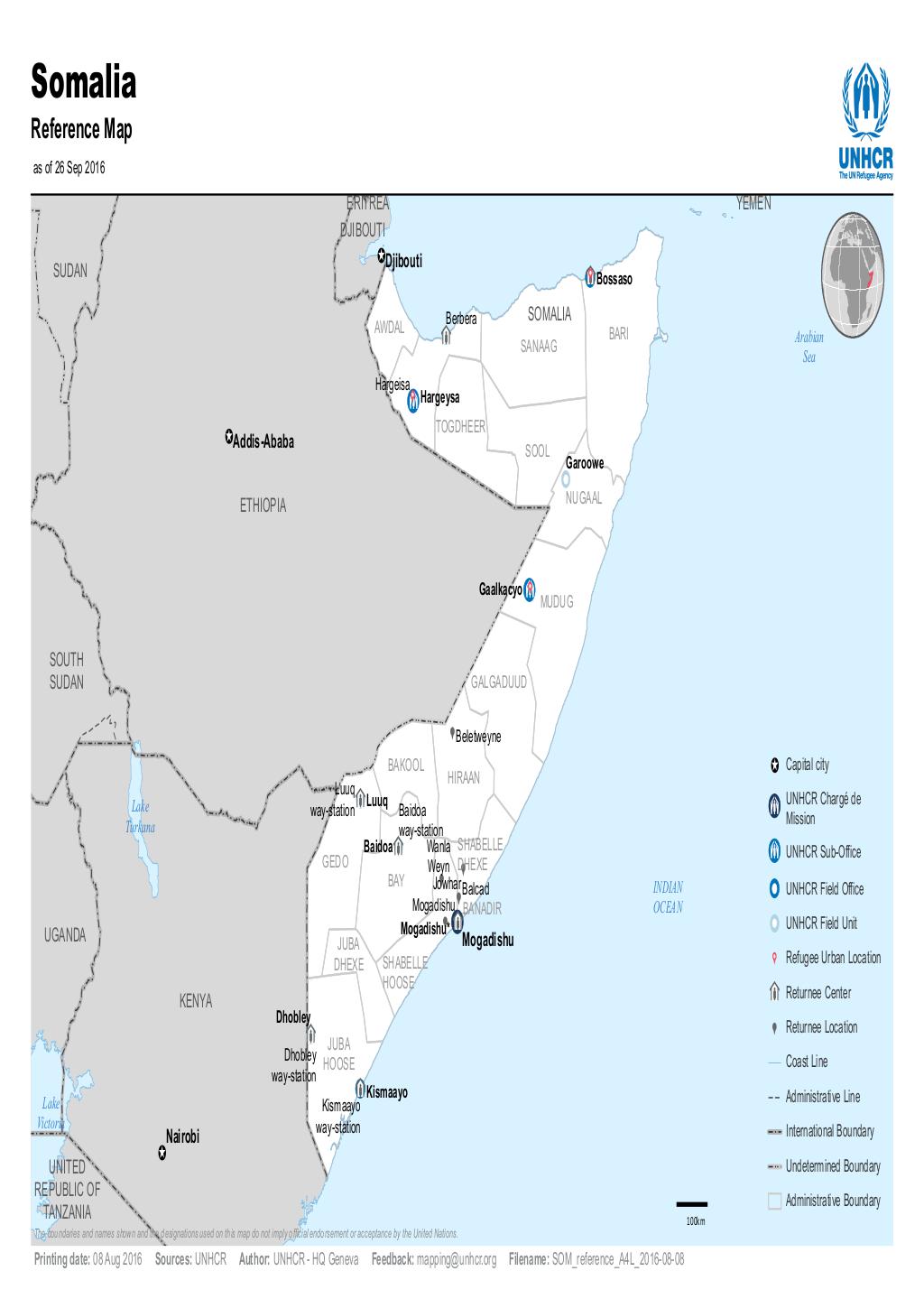 Document - Somalia - Reference map - 26 September 2016