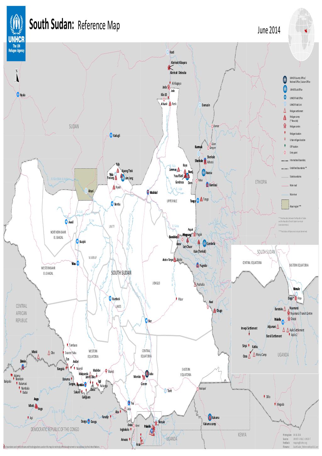 Document - South Sudan: Reference Map