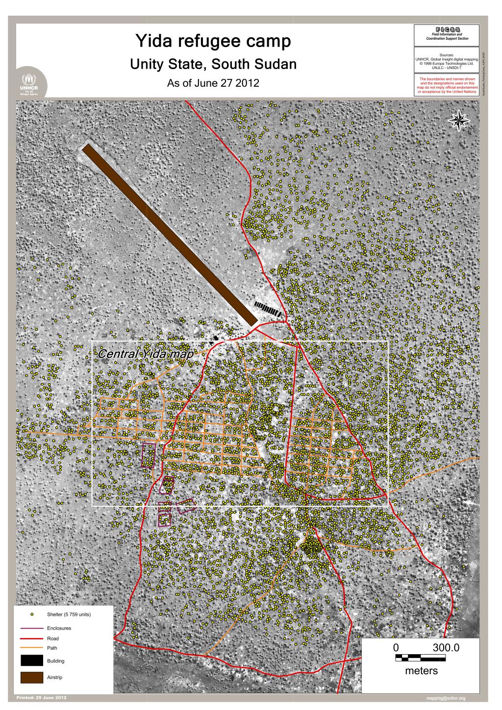 Document - Yida refugee camp - Unity State, South Sudan - June 2012