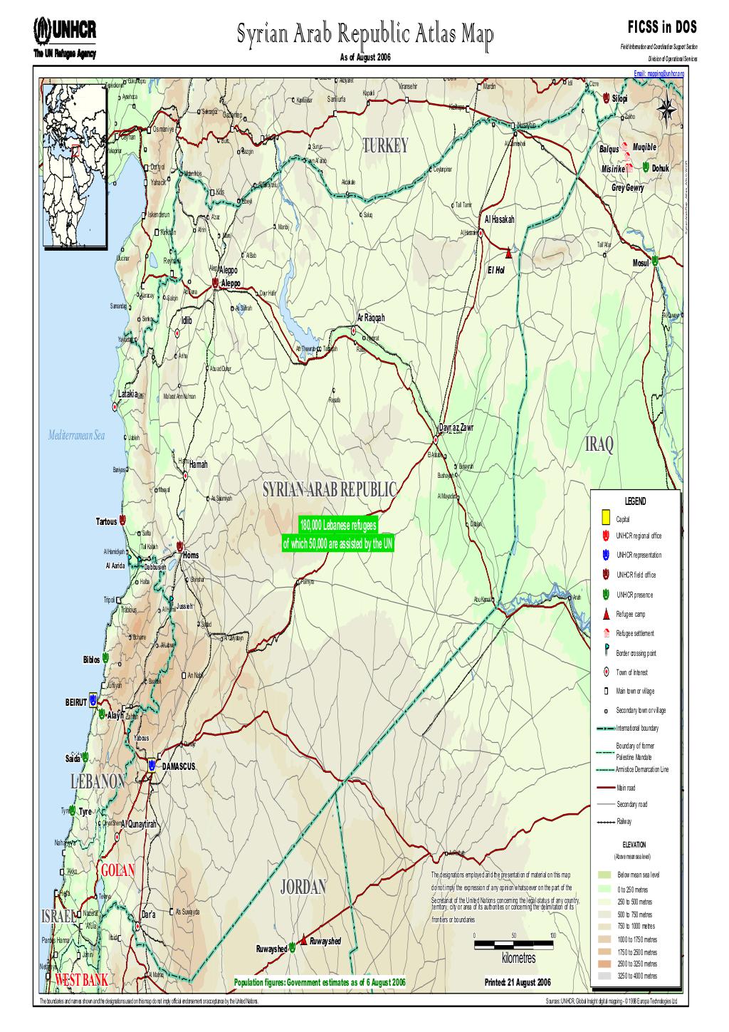 Document - Syrian Arab Rep. Atlas Map - August 2006