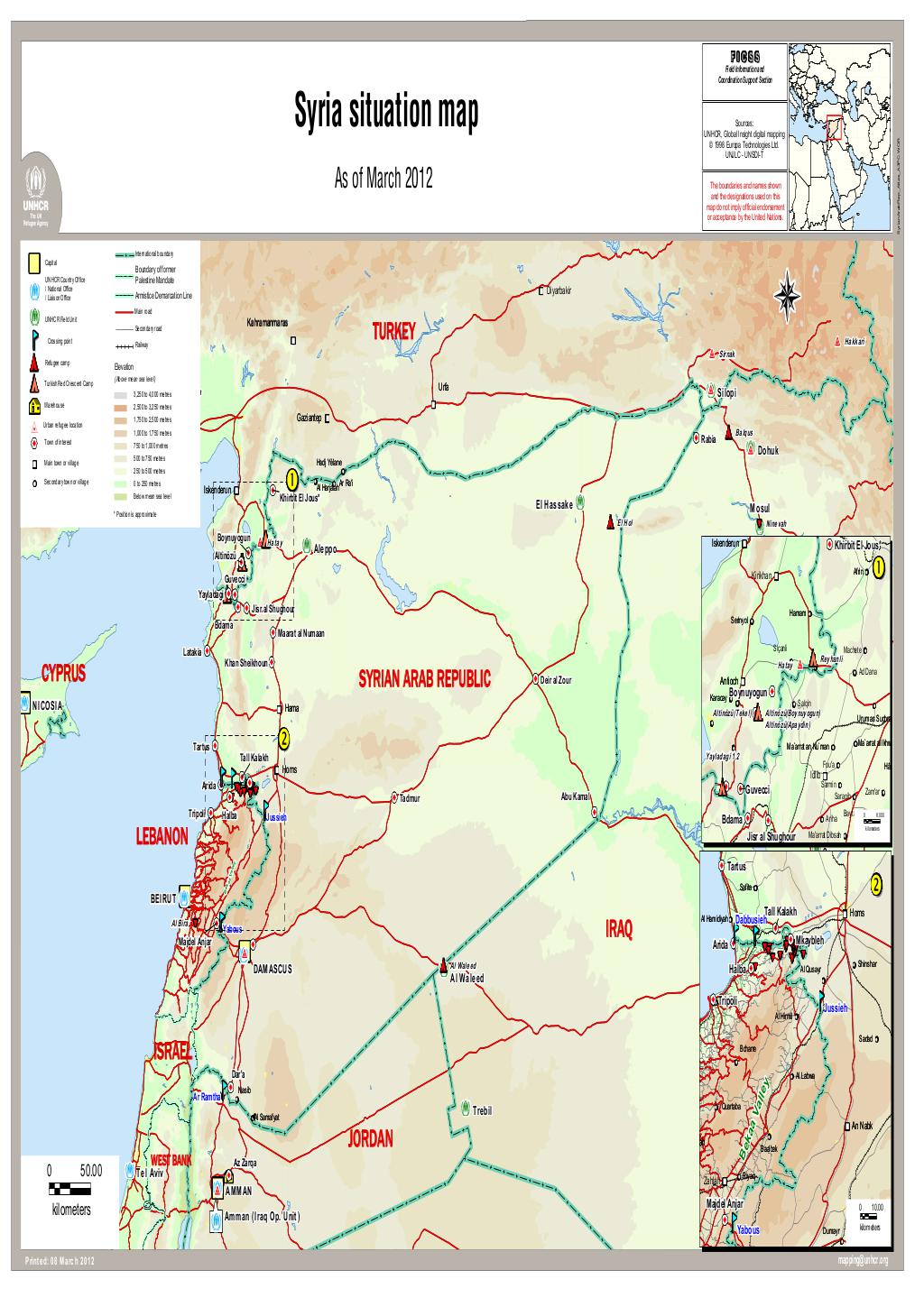 Document - Syria situation map - March 2012