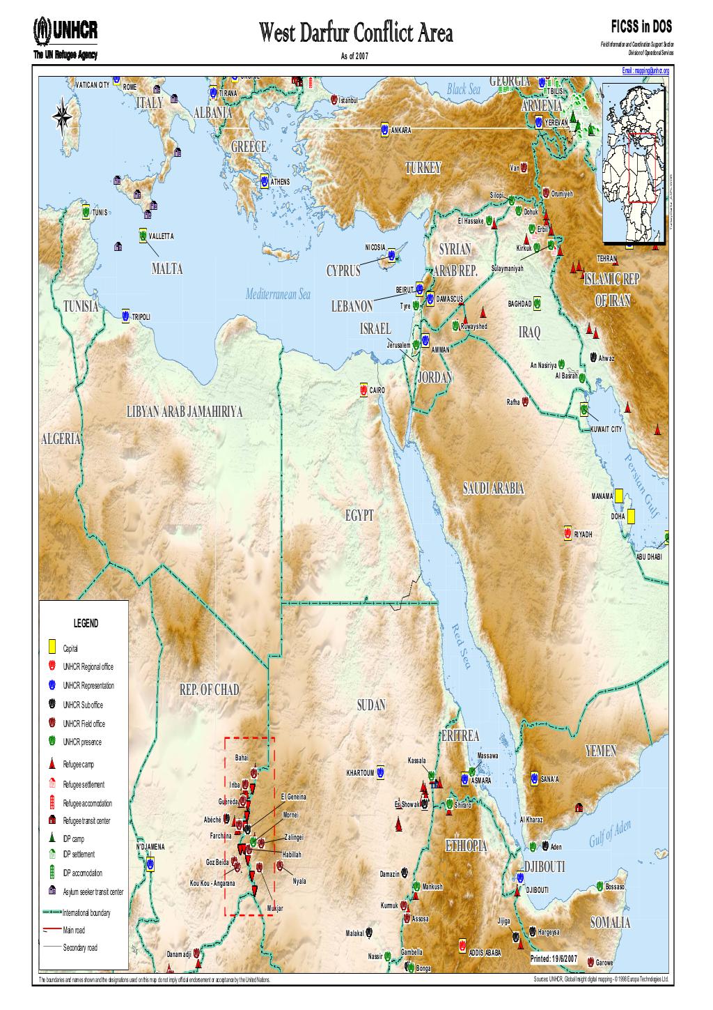 Document - West Darfur Conflict Area - June 2007