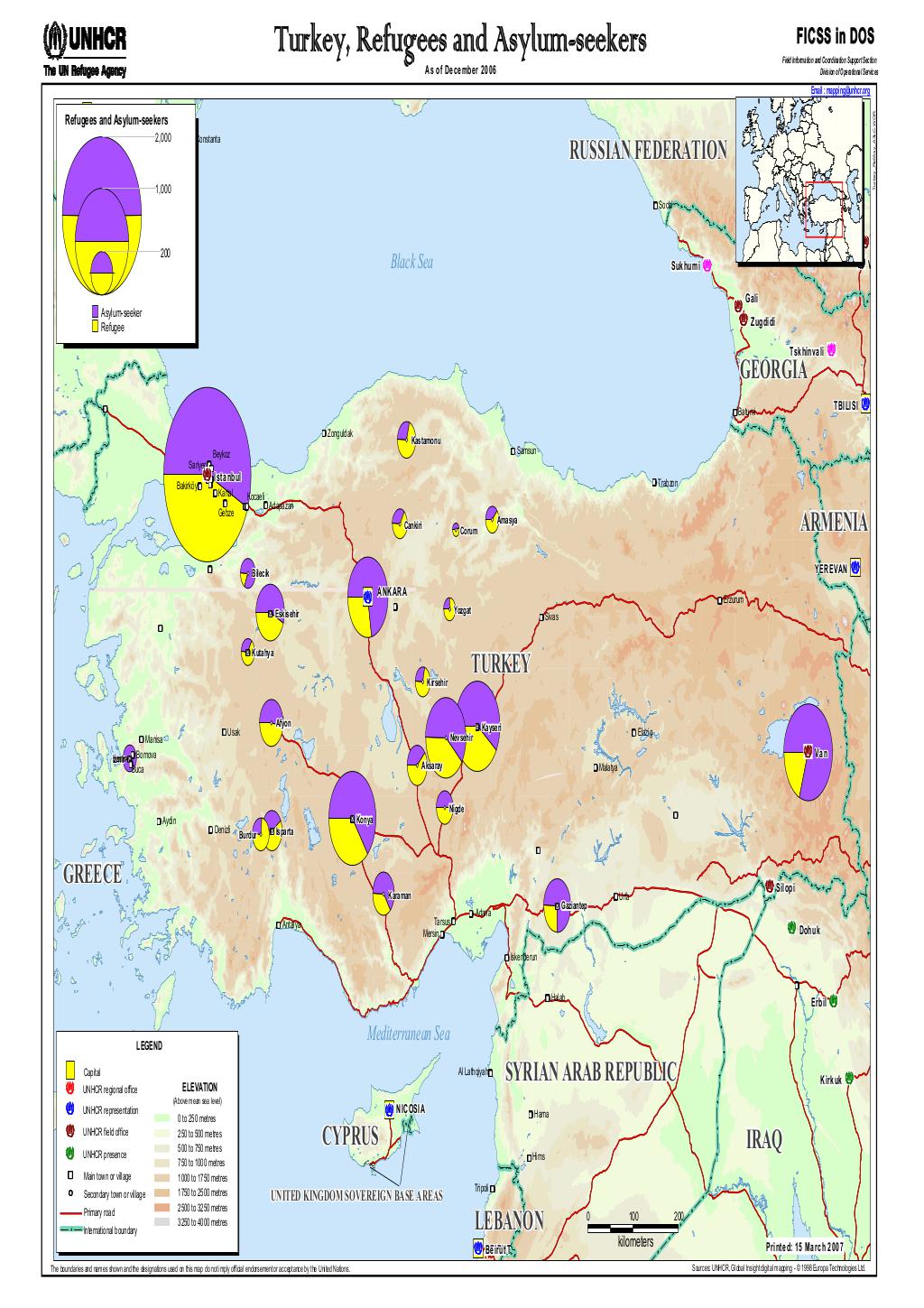 Document - Turkey, Refugees and Asylum-seekers - March 2007