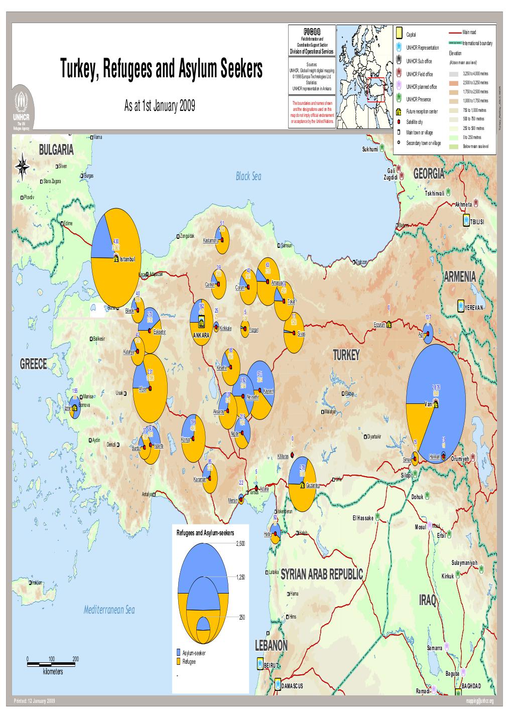 Document - Turkey, Refugees and Asylum-seekers - 1st January 2009