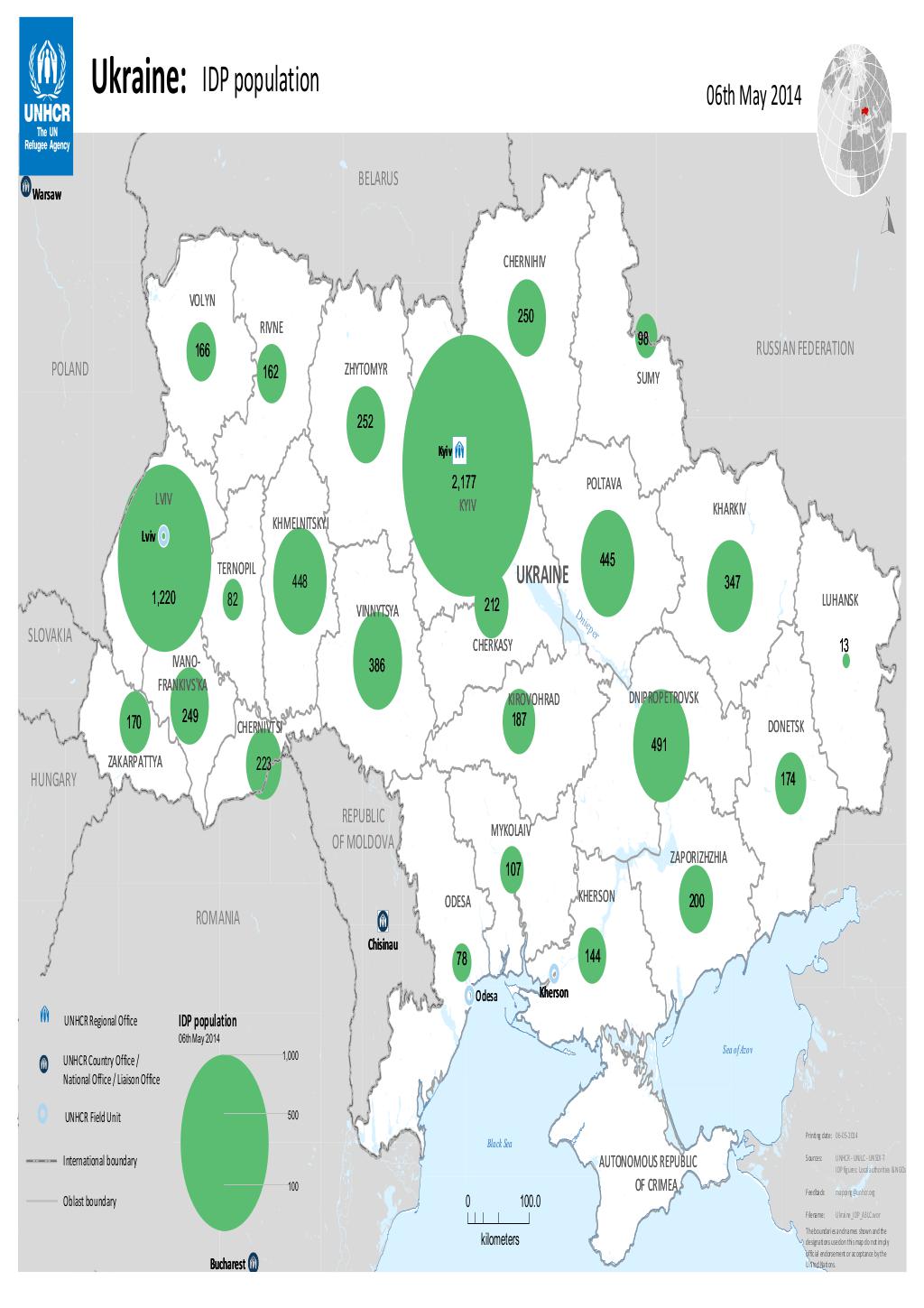 Document - Ukraine: IDP Population - 06th May 2014