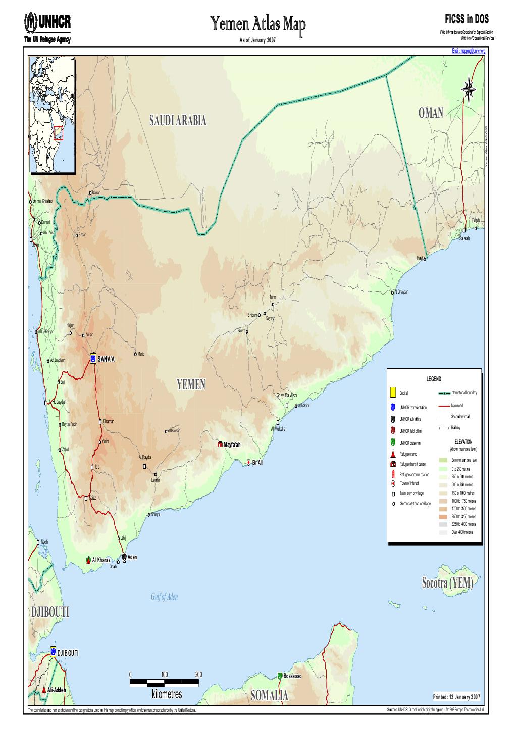Document - Yemen Atlas Map - January 2007