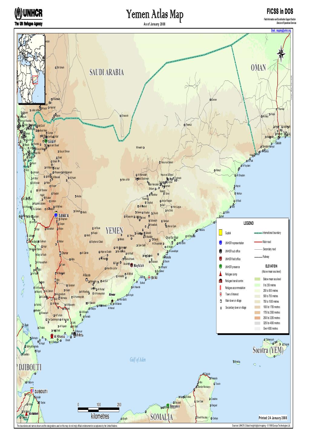 Document - Yemen Atlas Map - January 2008