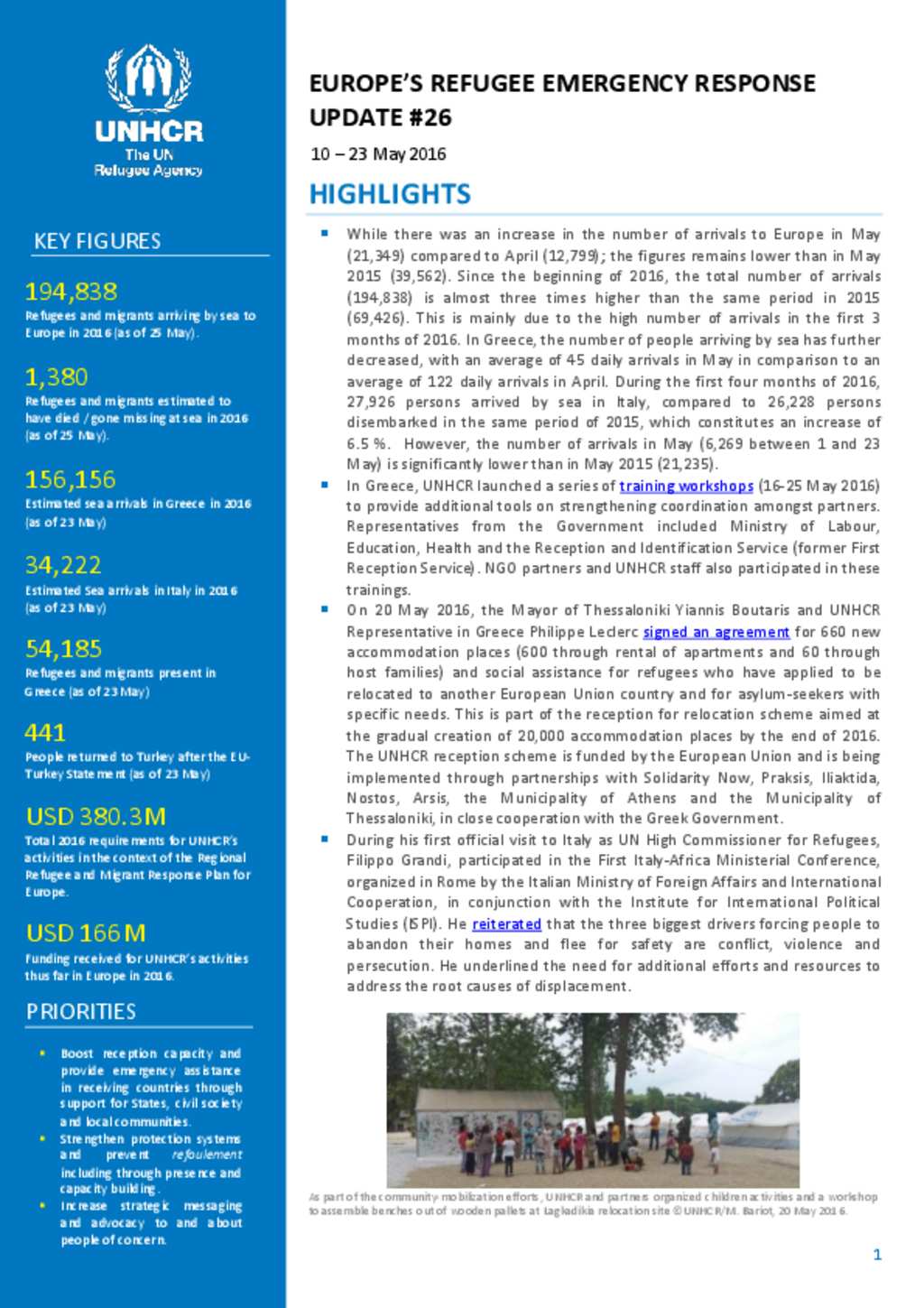 Document - Europe's refugee emergency response - update #26