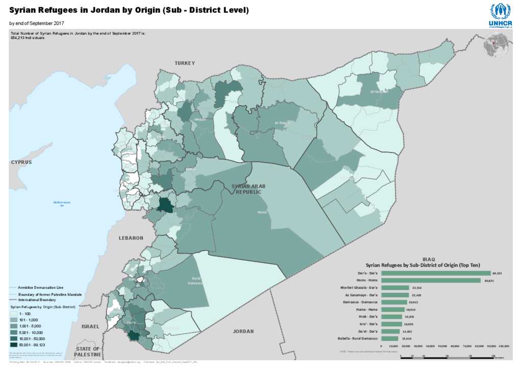 Document - Syrian Refugees in Jordan by Origin- Admin Level 3 - End of ...