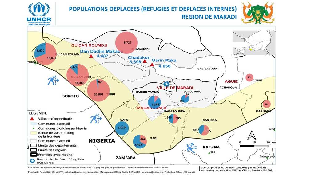 Document - UNHCR Niger - Map PoC Maradi - May 2021