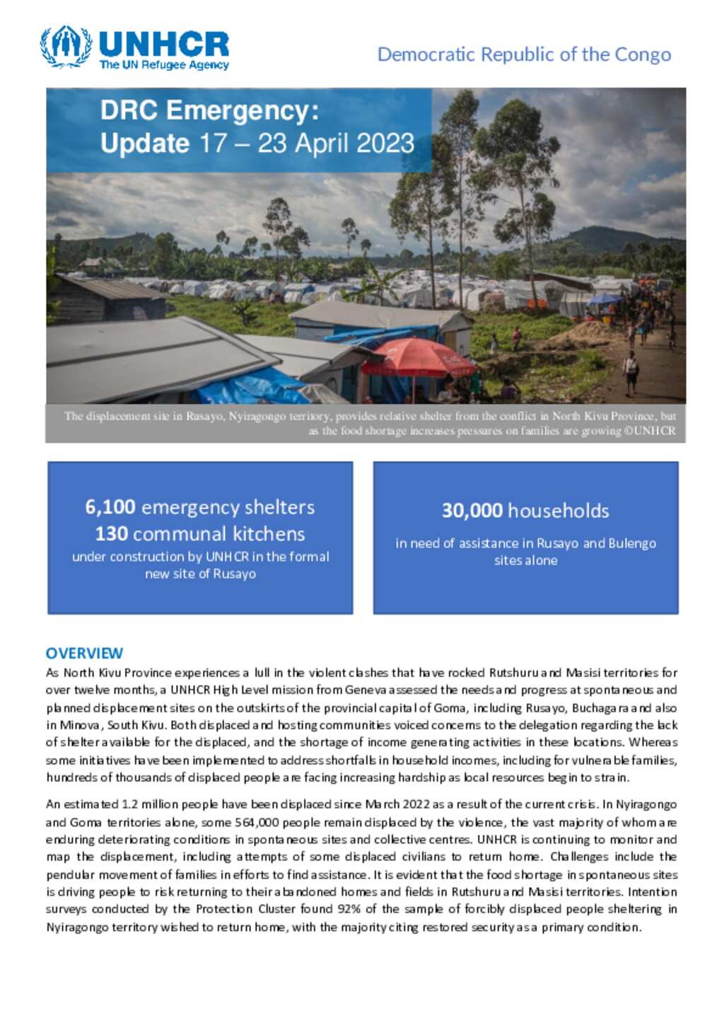 Document - DRC Emergency: Update