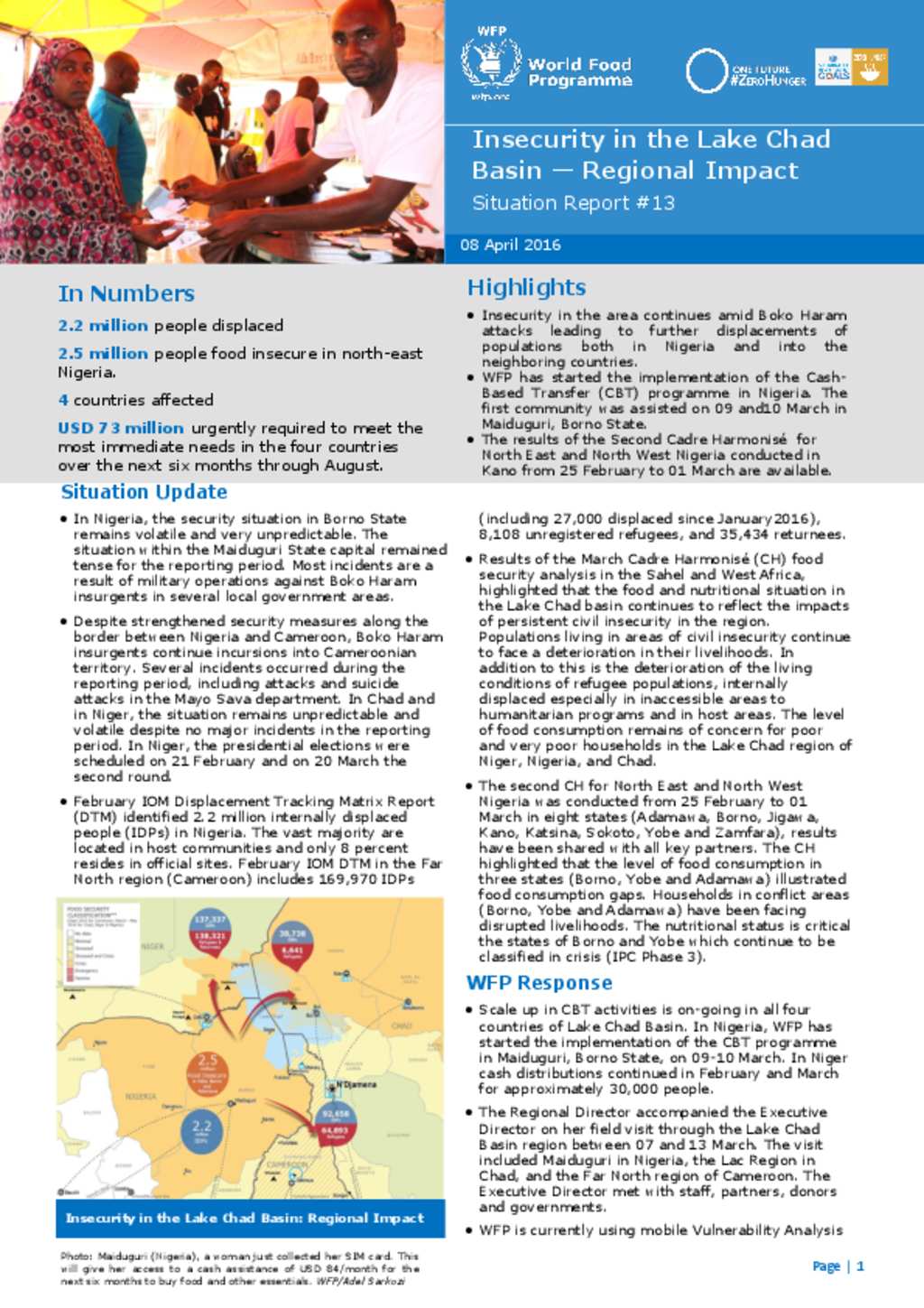 Document - Insecurity in Lake Chad Basin - WFP Regional Impact #13