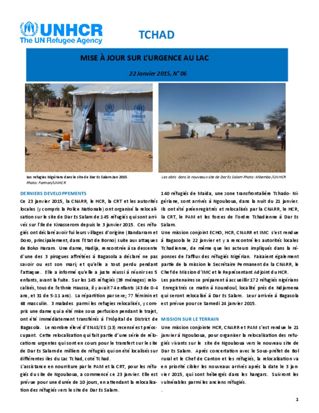 Document - Tchad: Urgence sur le Lac #6