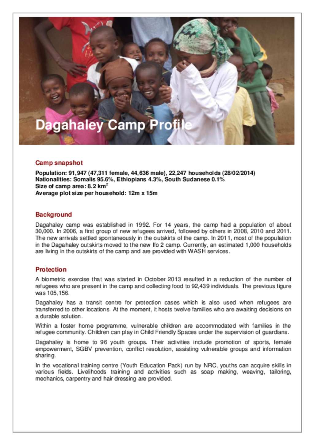 Document - Camp profile Dagahaley