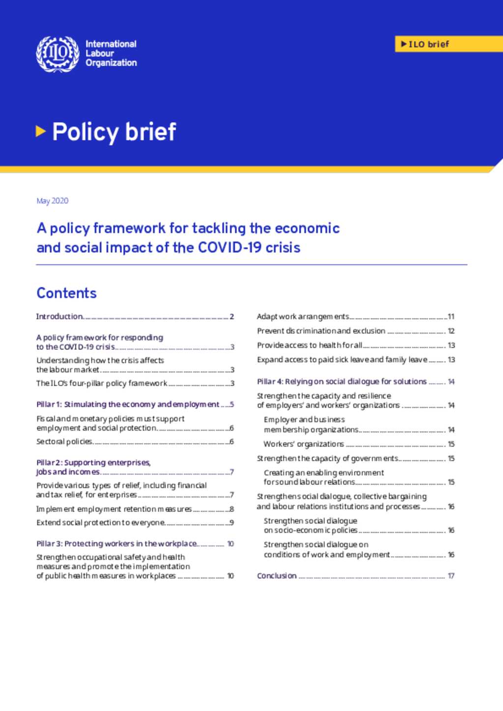 Document - A policy framework for tackling the economic and social ...