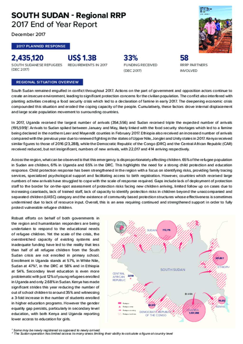 Document - 2017 South Sudan Regional RRP - End of year report