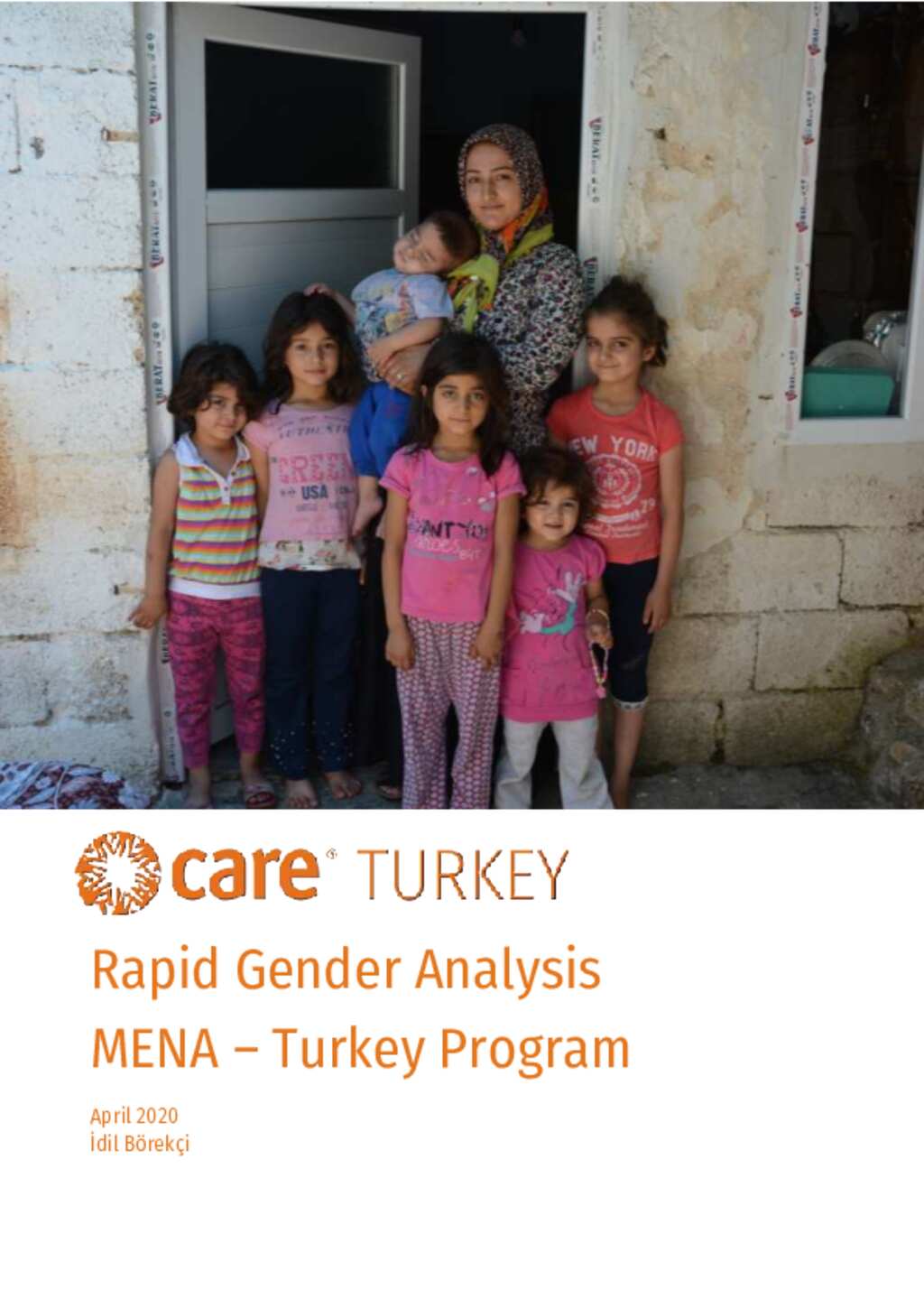 Document - CARE - Rapid Gender Analysis MENA – Turkey Program - April 2020