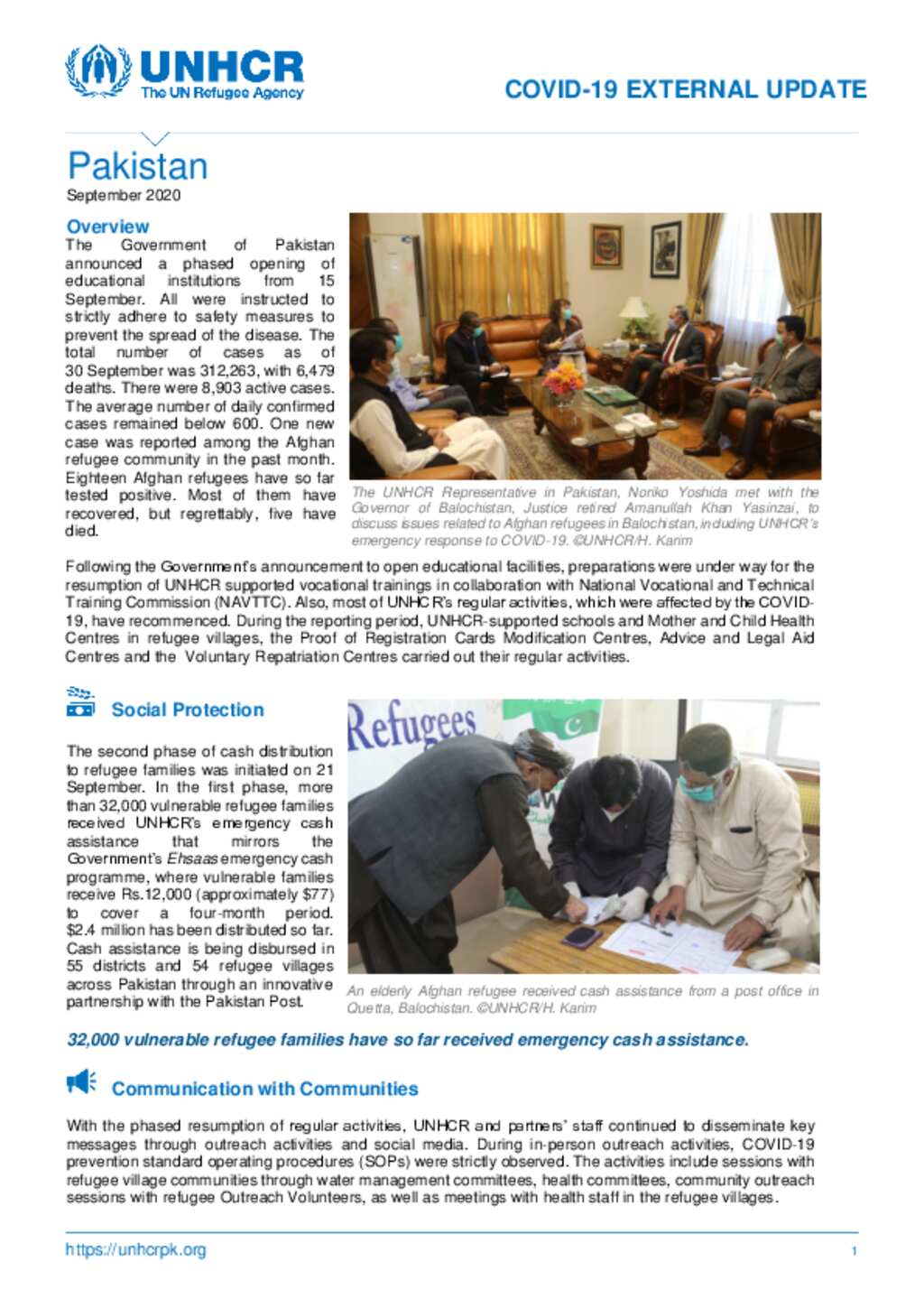 Document - Pakistan COVID-19 External Update #9