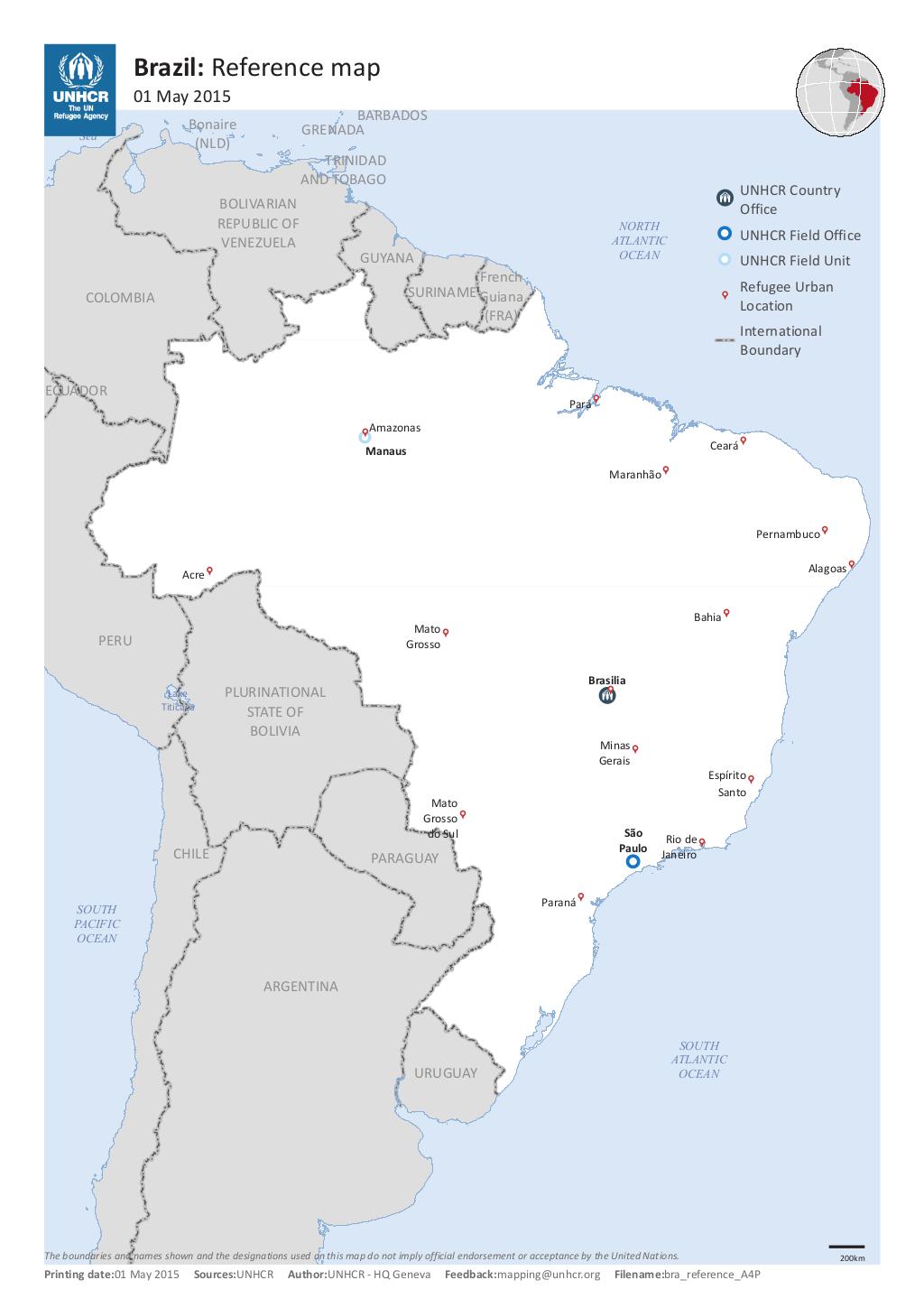 Document - Brazil: Reference map - 01 May 2015