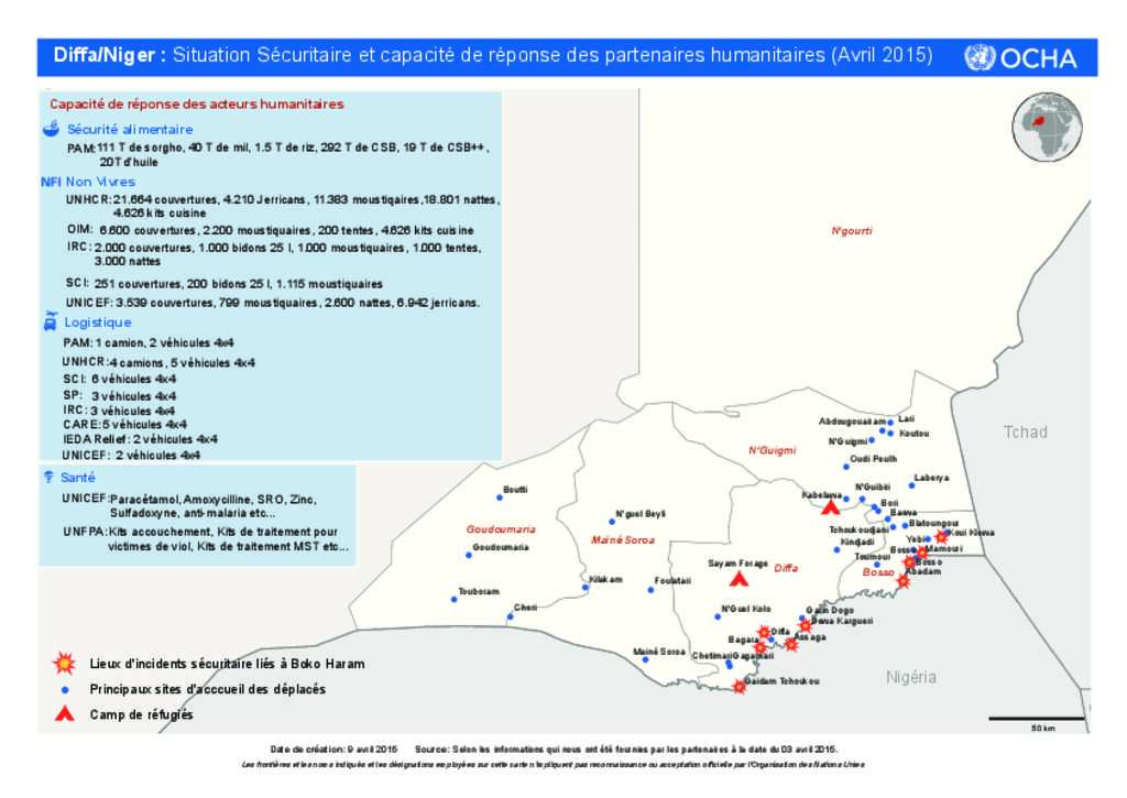 Document - Diffa/Niger : Situation Sécuritaire et capacité de réponse des partenaires ...