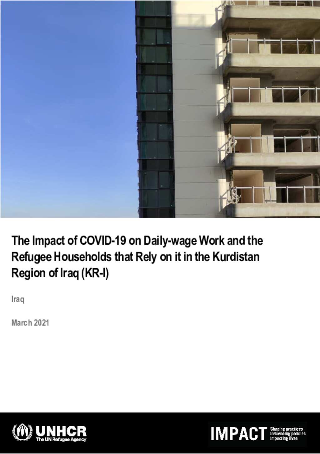 Document - UNHCR Iraq: Impact Report of COVID-19 on Daily-wage Work_v2