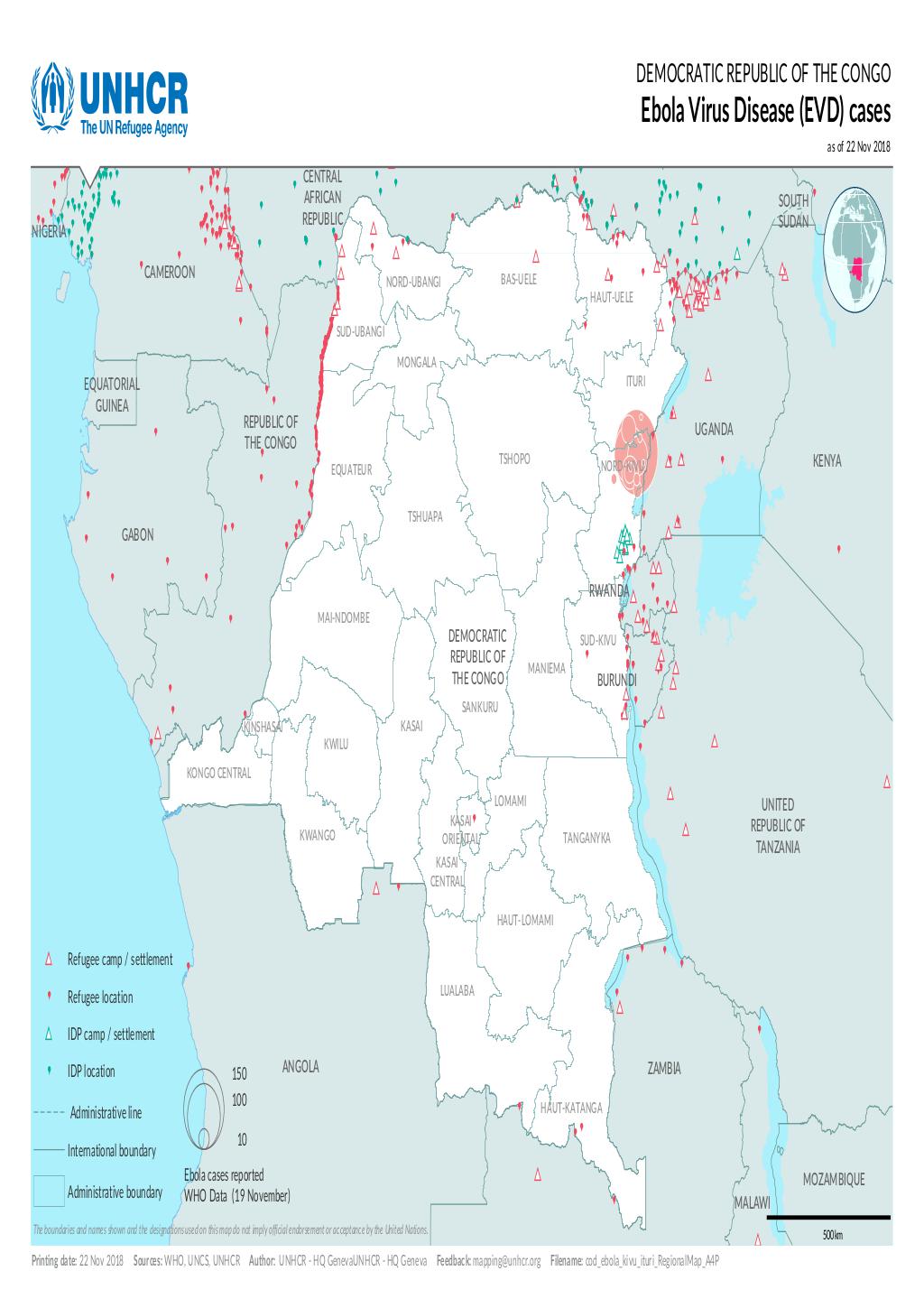 Ebola Locations